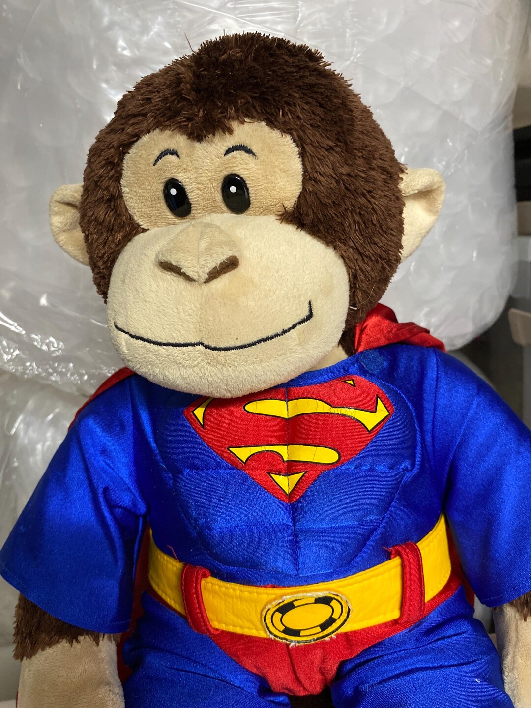 Smiling Chimp Superman Build-a-bear Plush Keepsake Collectable - Etsy