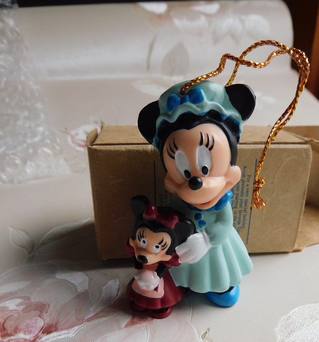 Vintage Minnie Mouse Disney Ornament Avon Mickey's Christmas Carol - Etsy