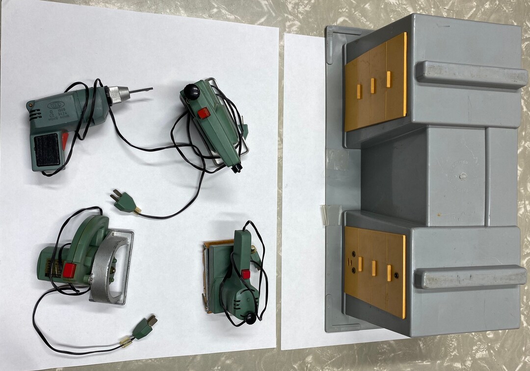Vintage Power Mite Ideal Toy Collectable Decor Workshop Play Set ...