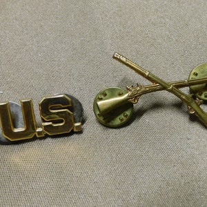 Vintage U.S. Army Officer Branch Insignia Pin US Army Officer Collar ...