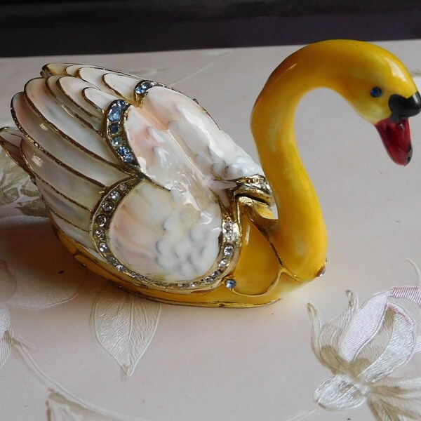 Swan Trinket Boxes - Etsy