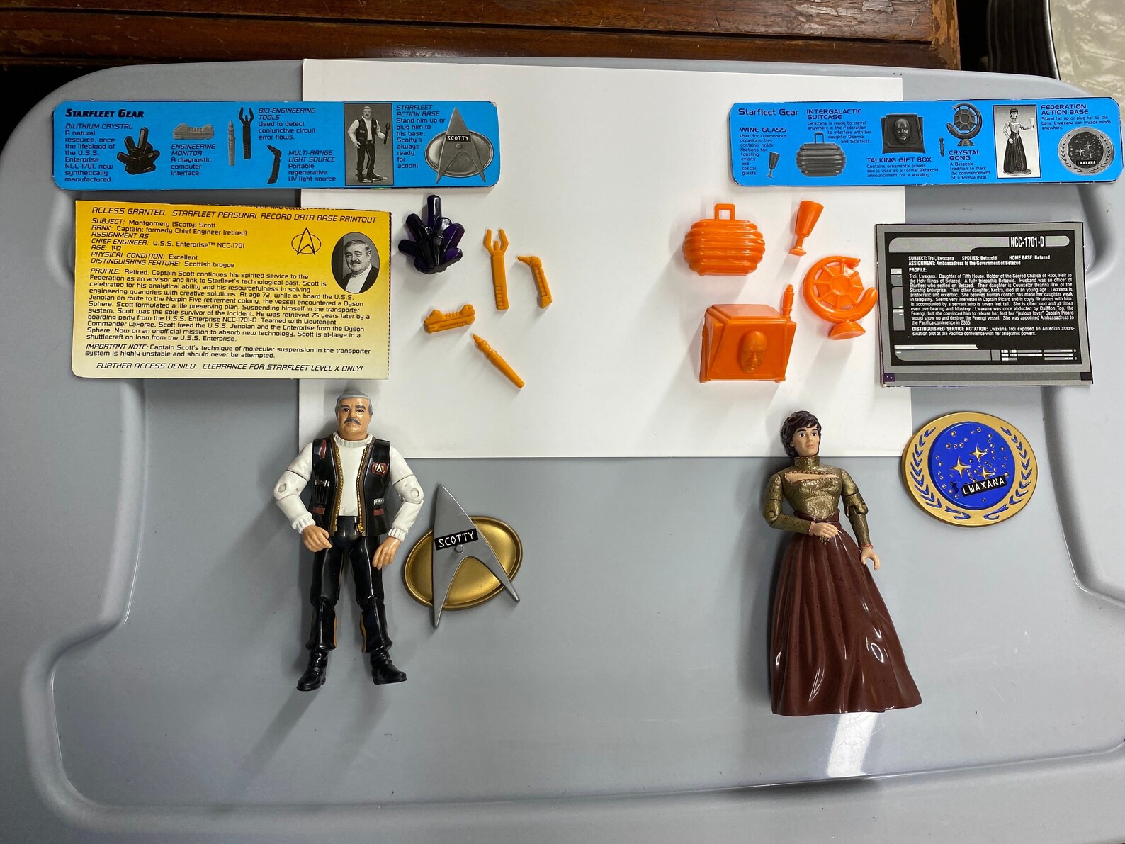Vintage Lwaxana Troi & Scotty Figure Collectable Star Trek Generations ...