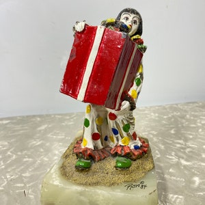 Vintage Clown Collectable Ron Lee Clown Caring Big Present Keepsake ...