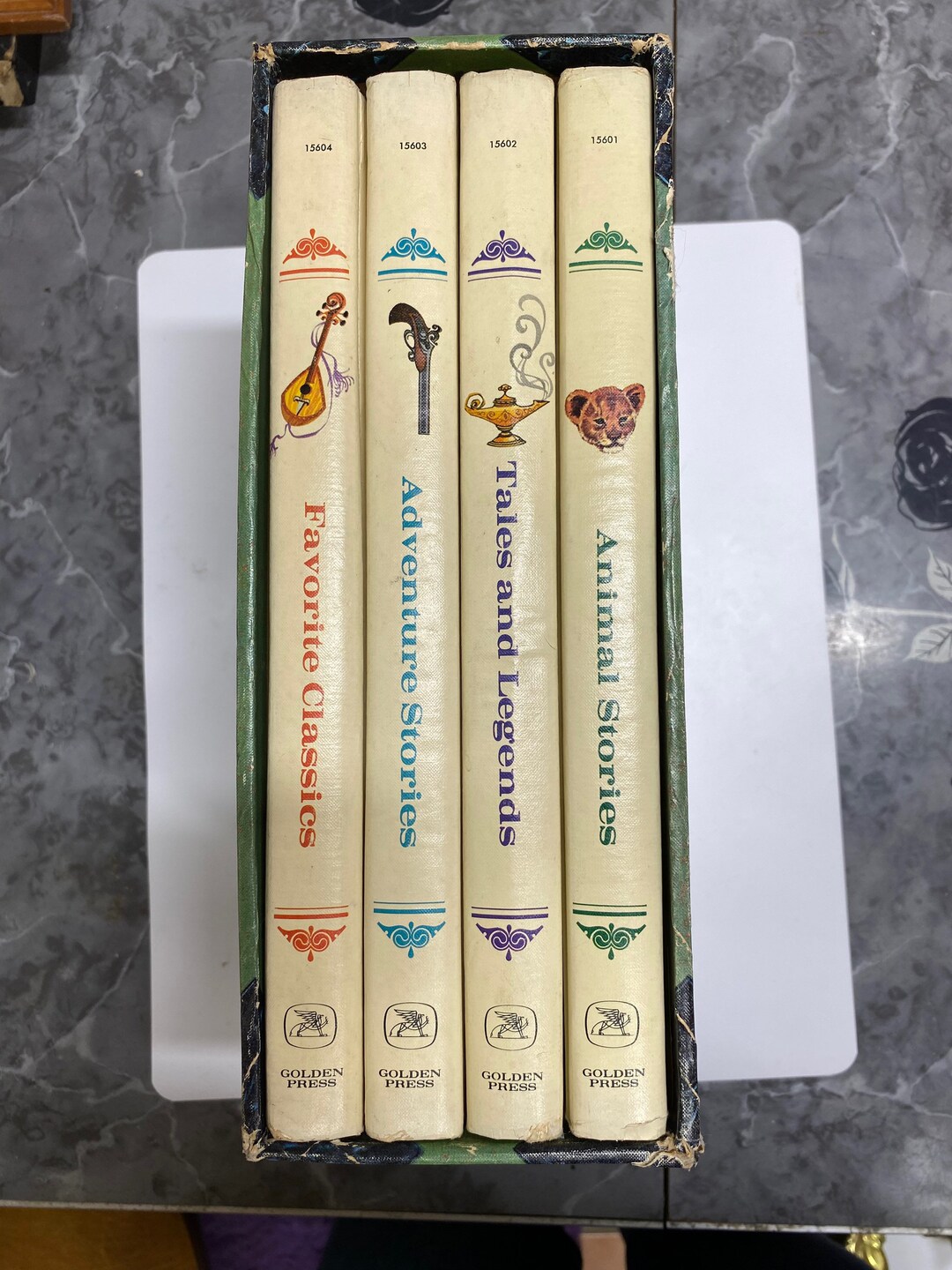 Vintage Hardcover Golden Treasure Chest Adventure Stories - Etsy