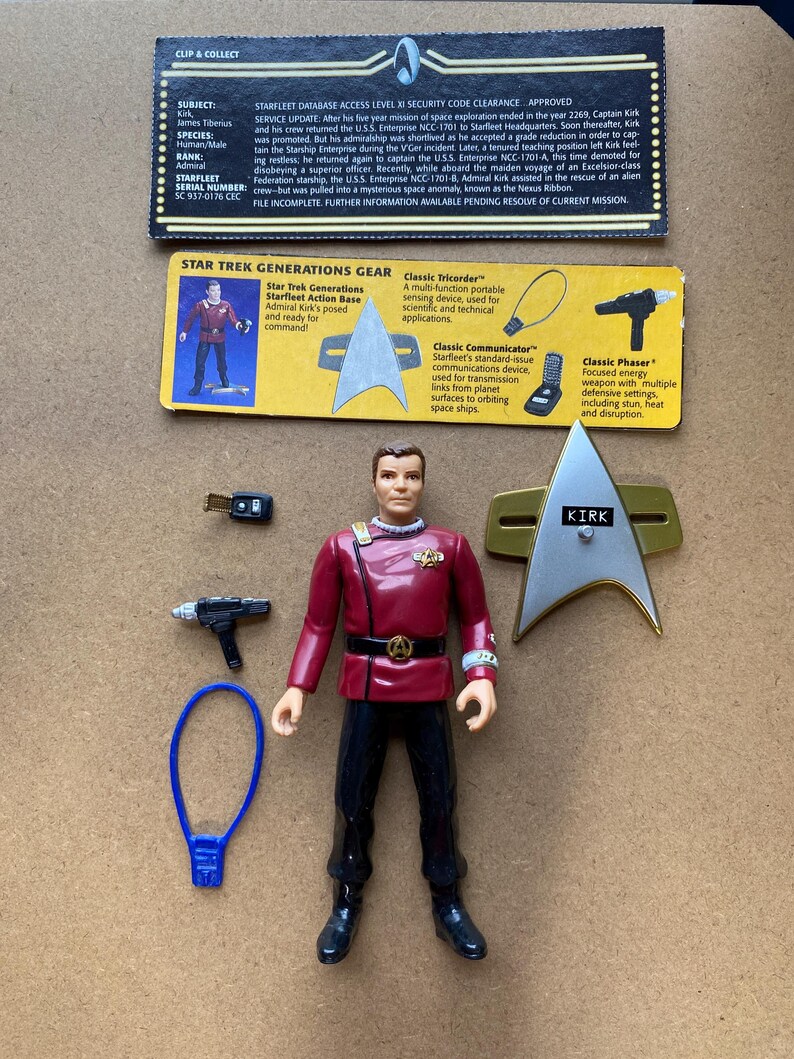 STG Admiral James T Kirk Pavel Chekov & Captain Picard Figure - Etsy