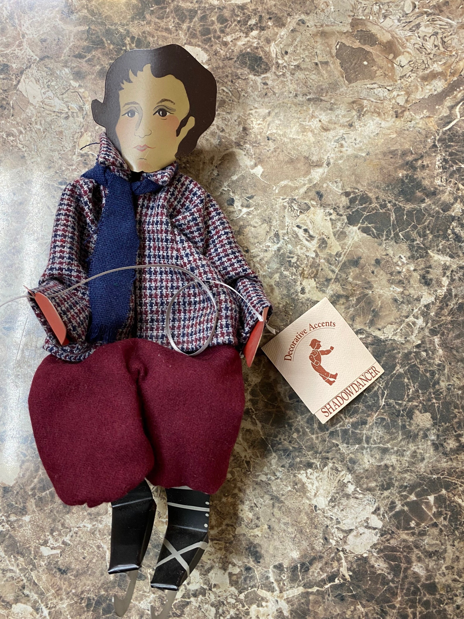 Vintage Skater Sitting Figure Shadowdancer American Folk Art - Etsy