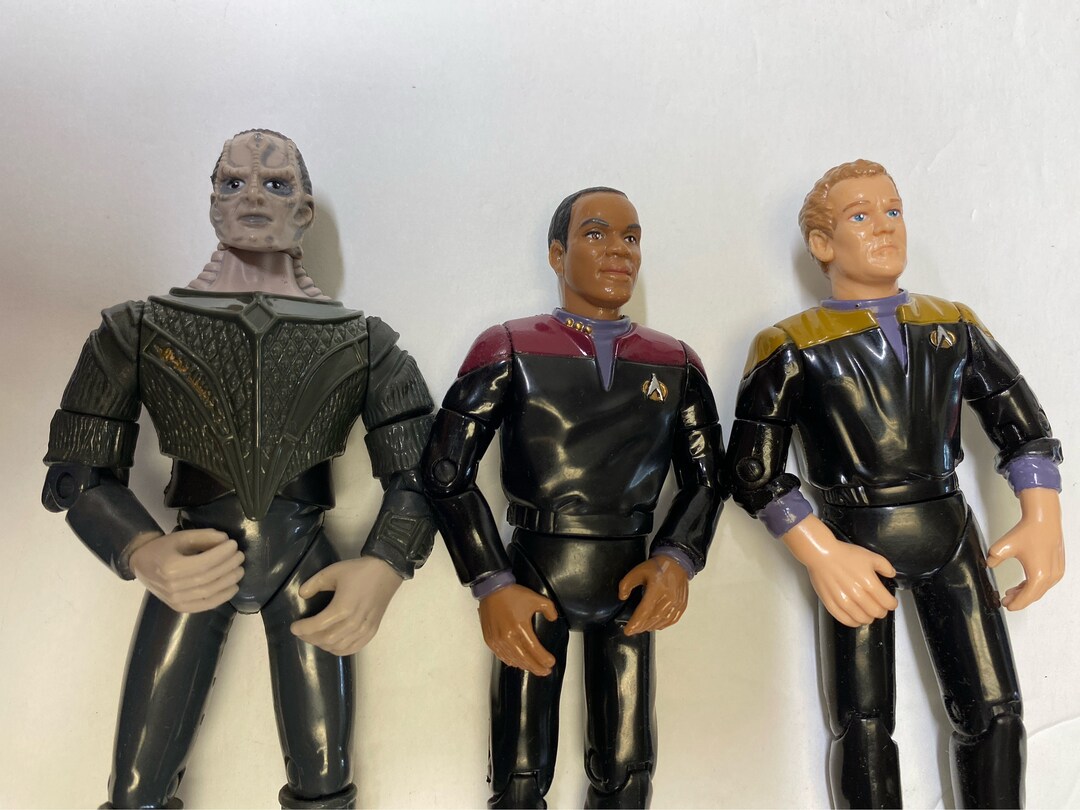 Vintage Star Trek Deep Space Nine 3 Action Figure Obrien Sisko ...