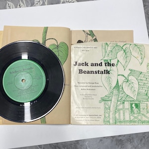 Vintage Jack and the Beanstalk Book and Record Set - Etsy