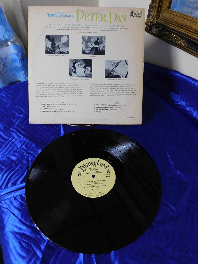 Vintage Walt Disney's Peter Pan Record LP Collectable - Etsy