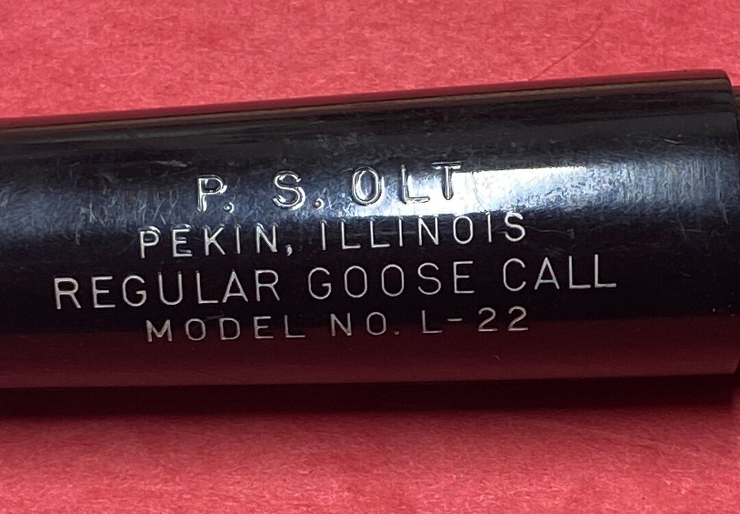 Vintage Goose Call Collectable P.S. OLT L-22 Regular Keepsake Goose ...