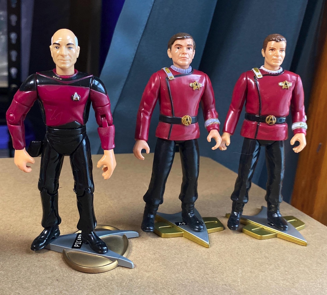 STG Admiral James T Kirk Pavel Chekov & Captain Picard Figure - Etsy