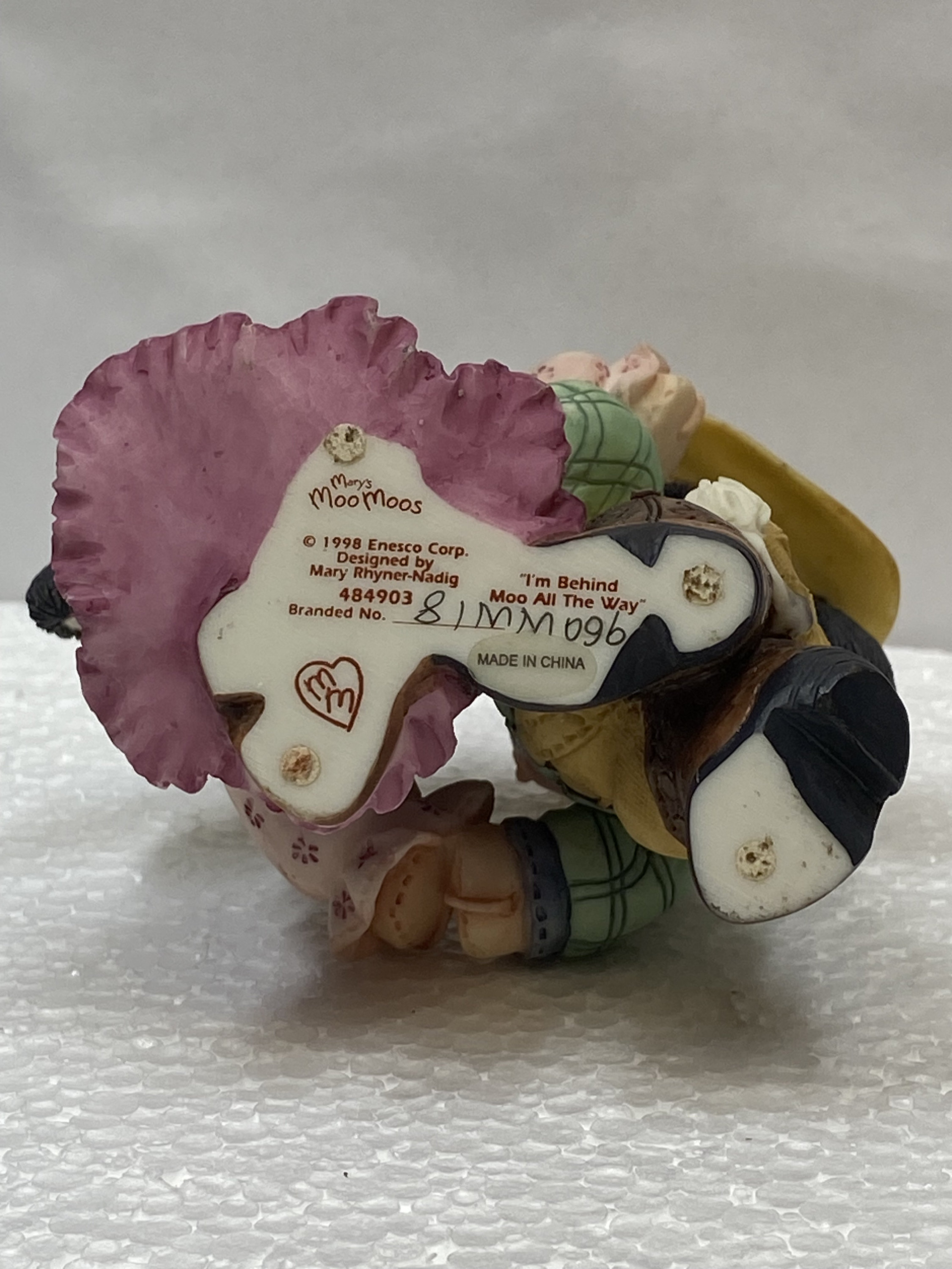 Vintage Im Behind Moo All the Way Collectable Mary's Moo Moos Figurine ...