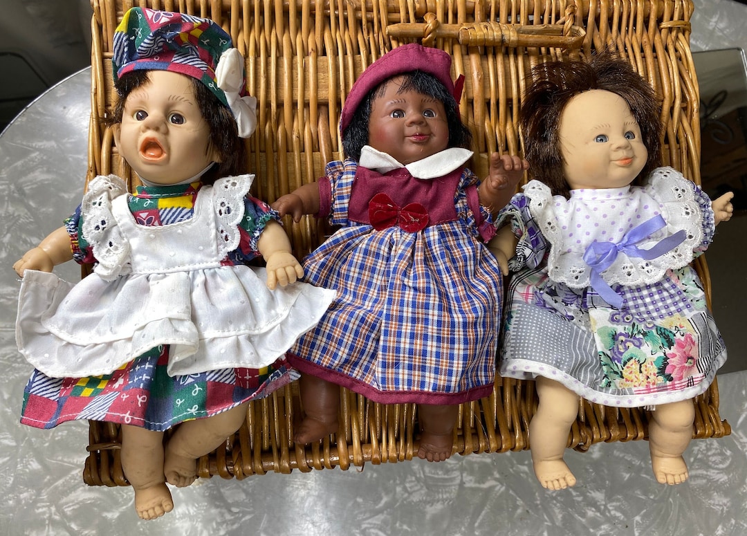 Vintage Happy Kids Bean Bag Doll Collectable Gi-go Dolls About 8 Baby ...