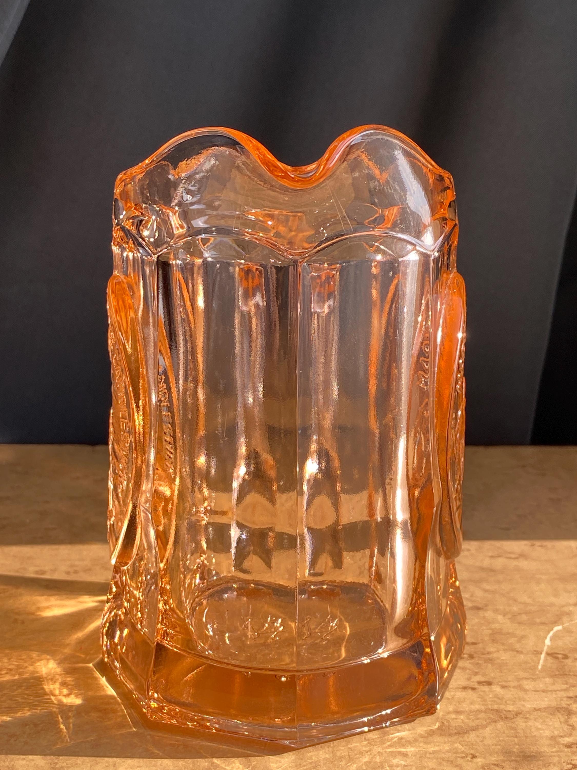 Tiara Pink Glass Nursery Rhyme Pitcher - Etsy