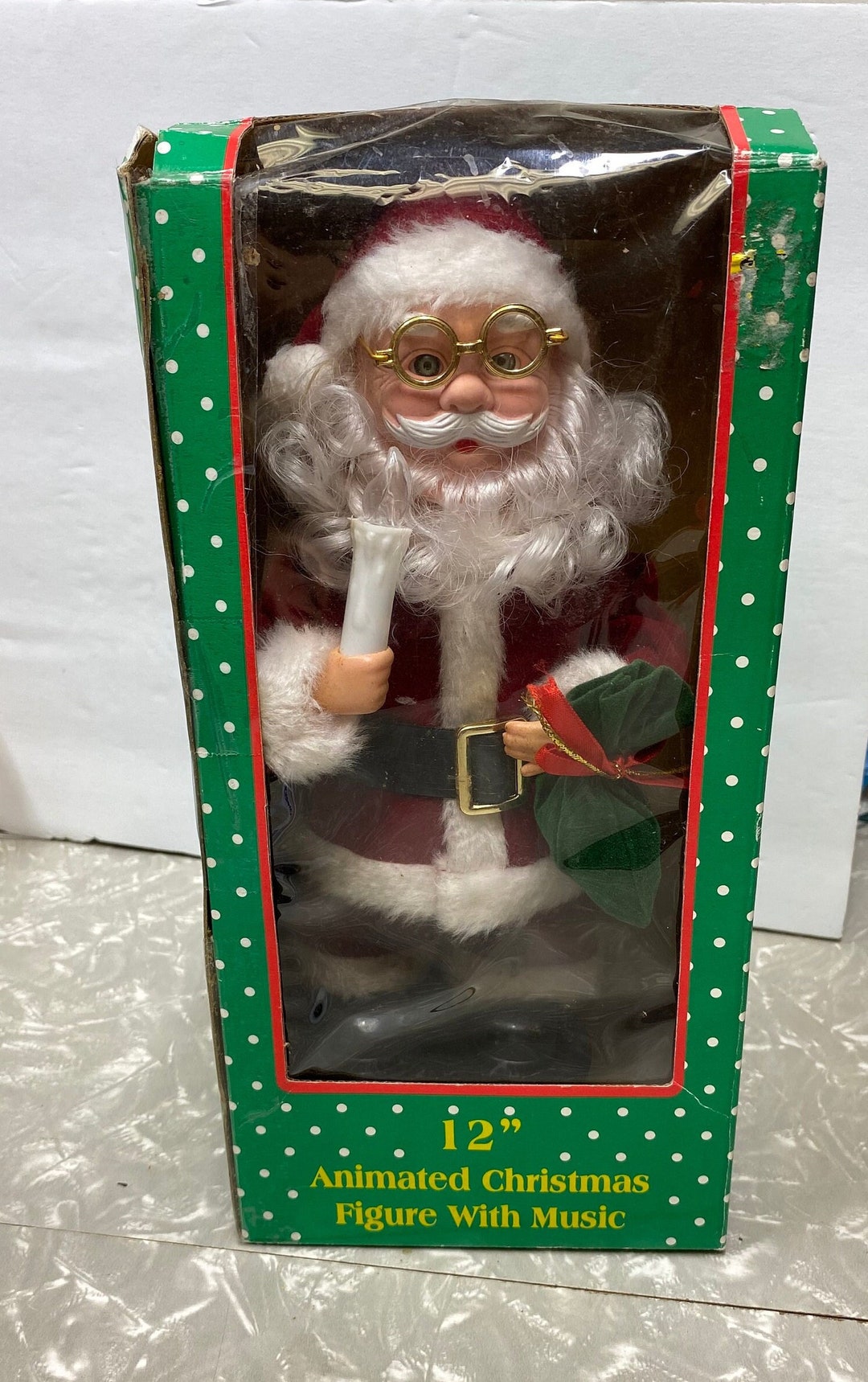 Vintage Musical Santa Clause Collectable Christmas Holiday Light Up ...