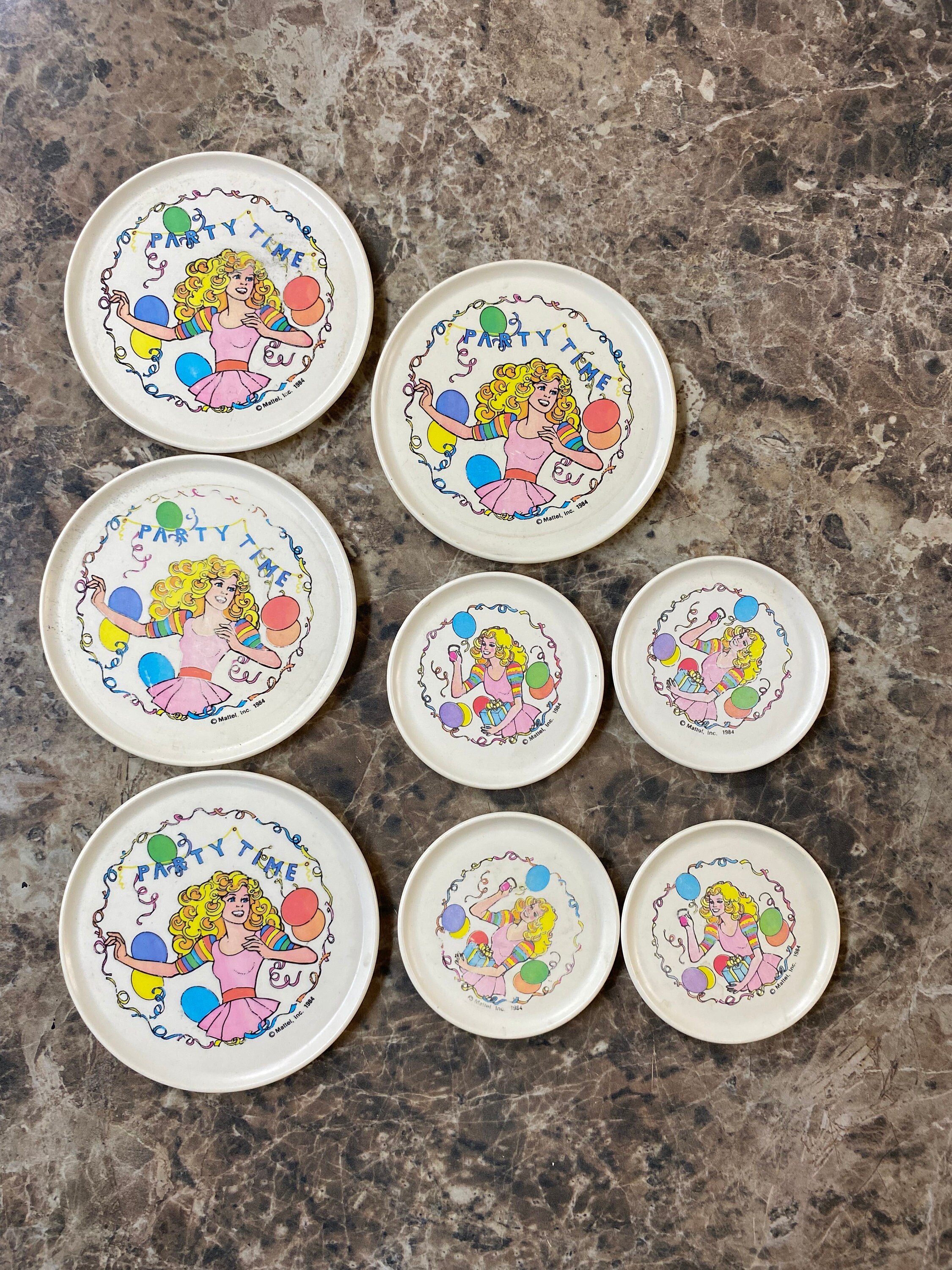 Vintage Barbie Toy Plates Set Kitchen Fun Collectable - Etsy