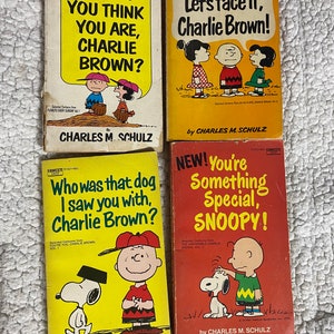 Peanuts Collection Set of 4 Books Decor Charlie Brown Collectable ...