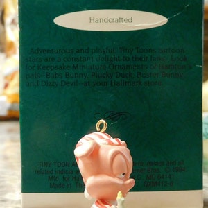 Hampton Pig Tiny Toon Ornament Hallmark Miniature - Etsy