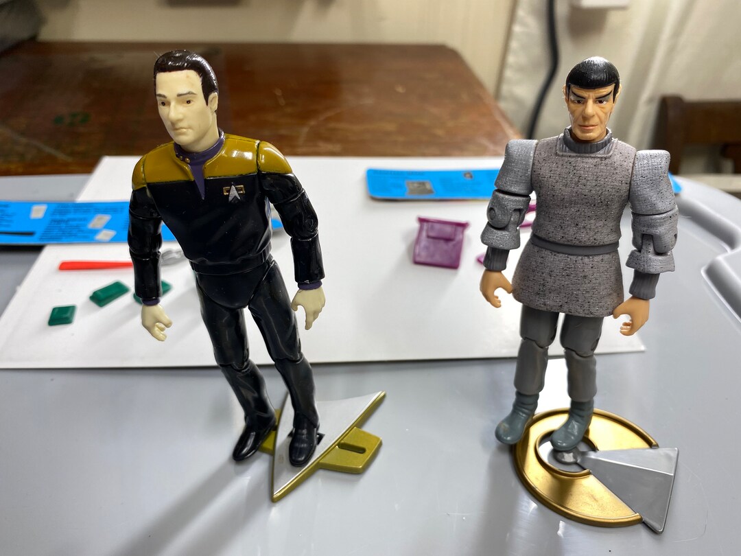 Vintage Data & Spock Figure Collectable Star Trek Generations Action ...