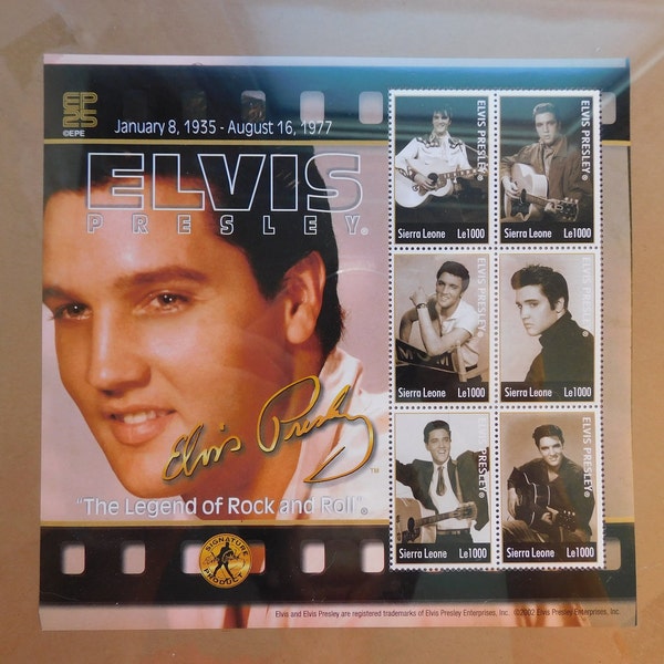 Elvis Presley Stamp Sheet - Etsy