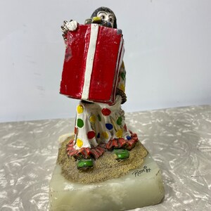 Vintage Clown Collectable Ron Lee Clown Caring Big Present Keepsake ...