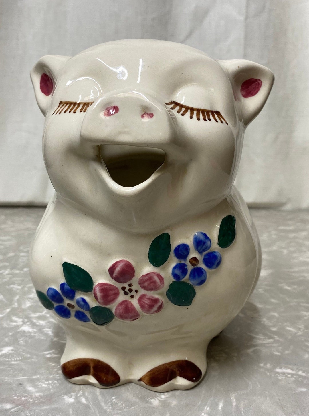Shawnee Art Pottery Smiley Pig Pitcher USA MCM - Etsy