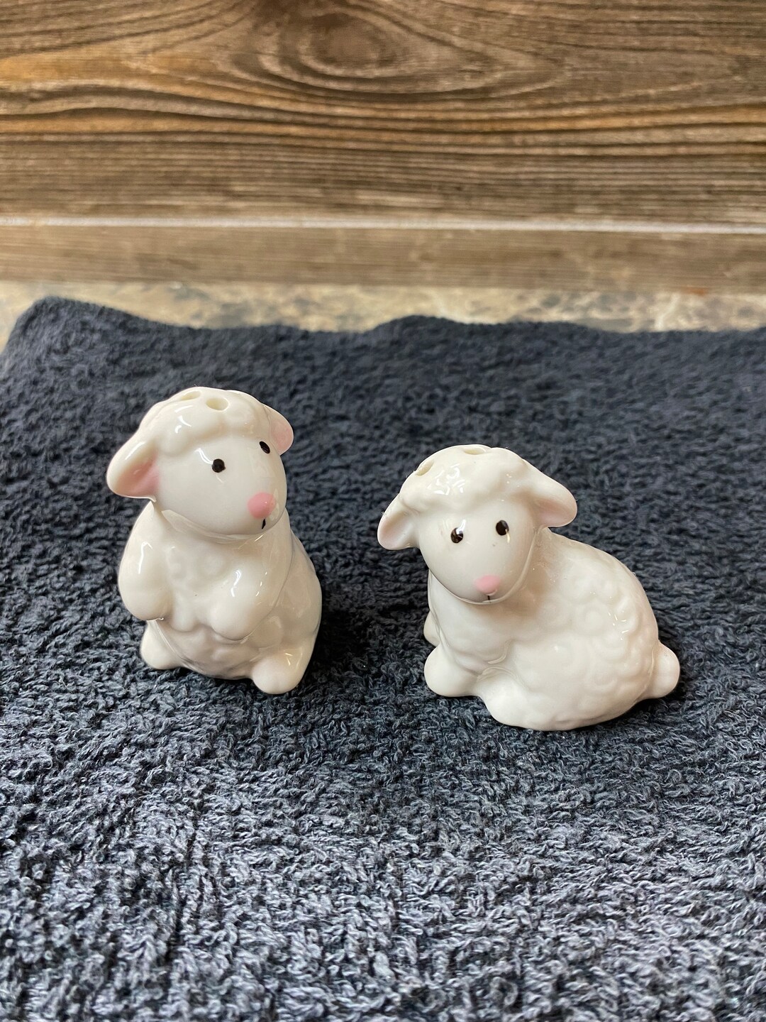 Vintage Sheep Salt & Pepper Shakers Kitchen Table Decor - Etsy