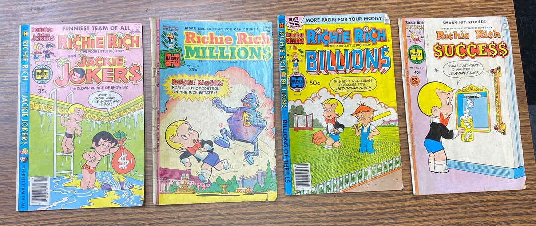 Vintage Richie Rich Beginning Collector Comics Bandes dessinées Harvey ...