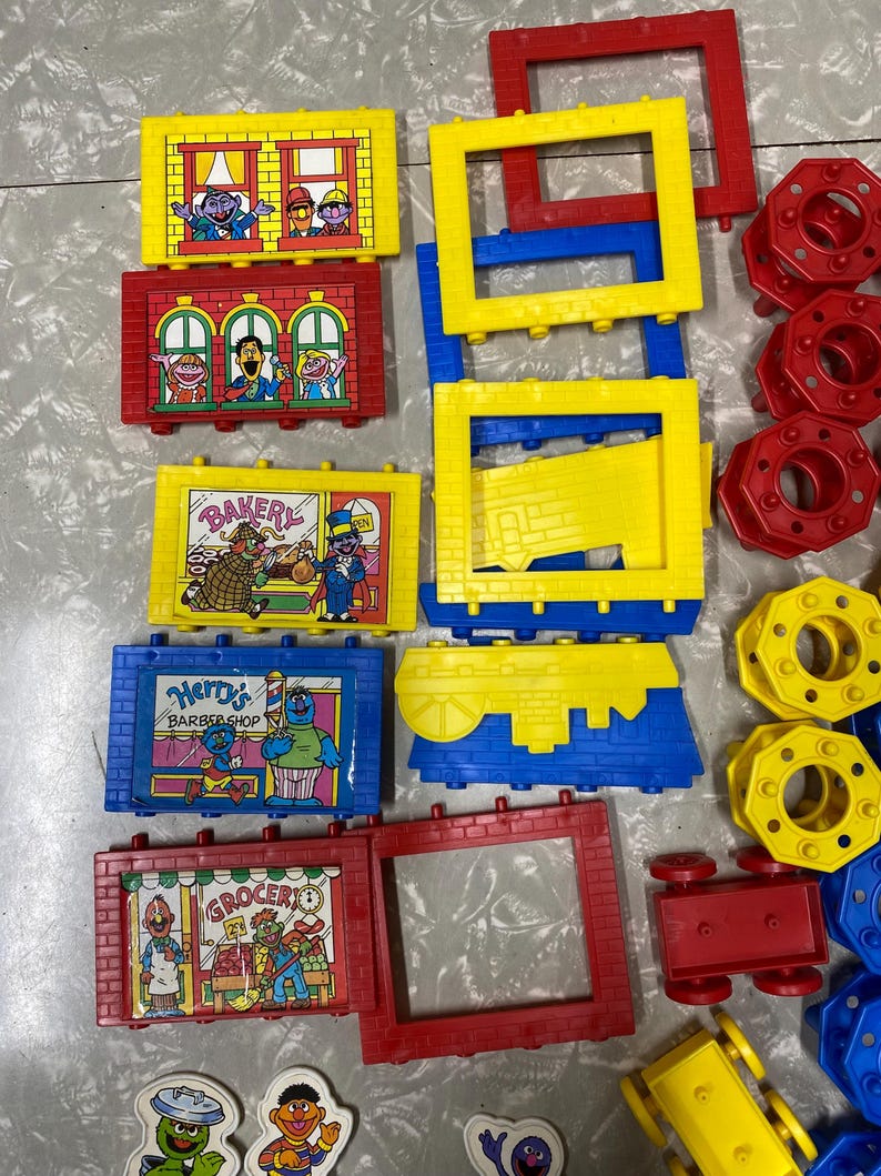 Kids Construction Sesame Street Set - Etsy