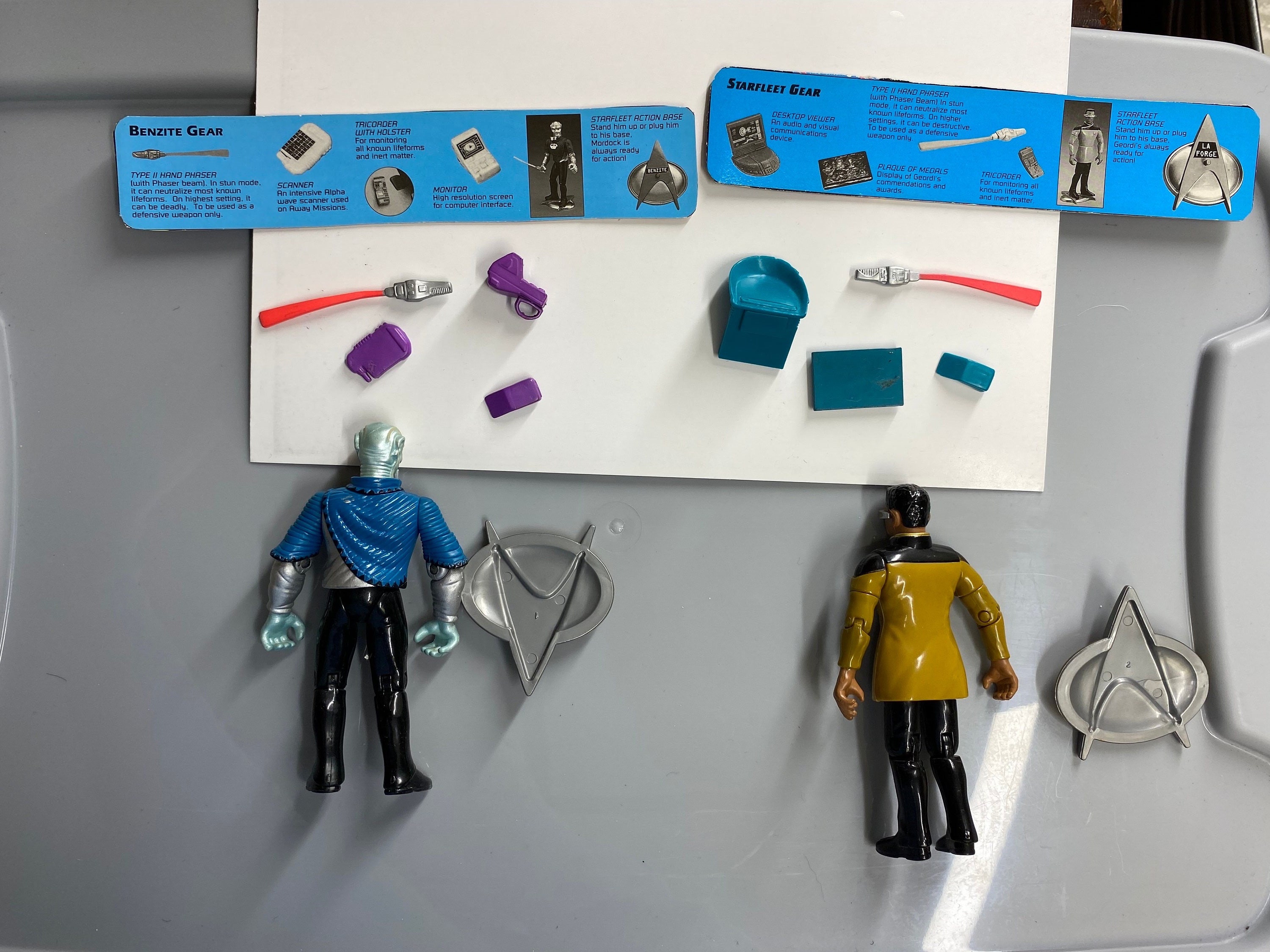 Vintage Geordi Laforge & Benzite Figure Collectable Star Trek ...