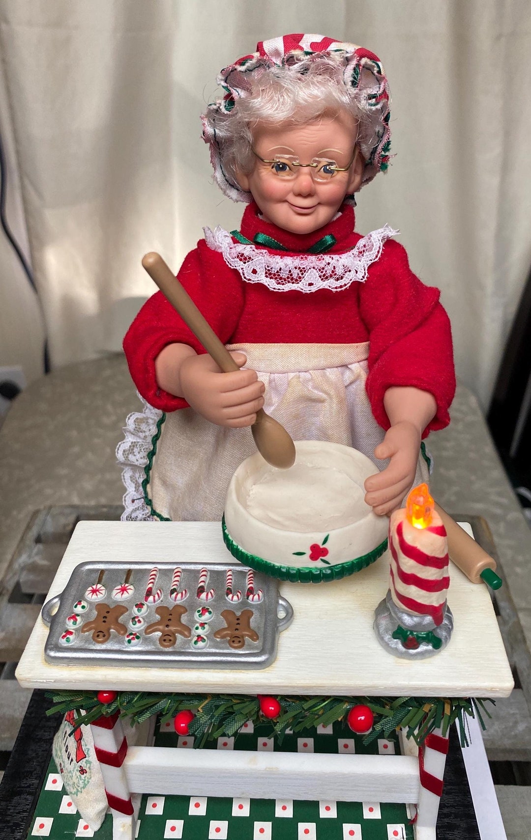 Vintage Mrs. Claus Baking Holiday Creations Musical Collectable Mrs ...