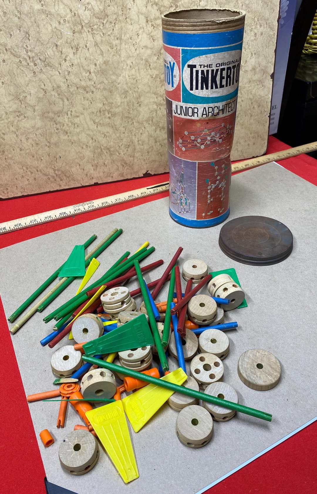 The Original Tinkertoy Junior Architect Construction Set - Etsy