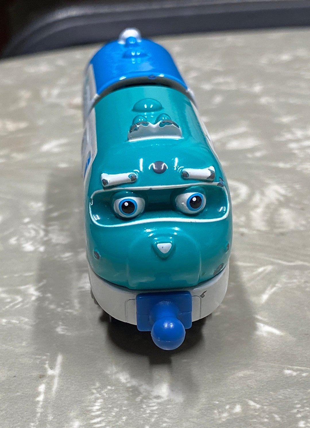 Hoot & Toot Engine Collectable Railway Engine Train White Blue Green ...