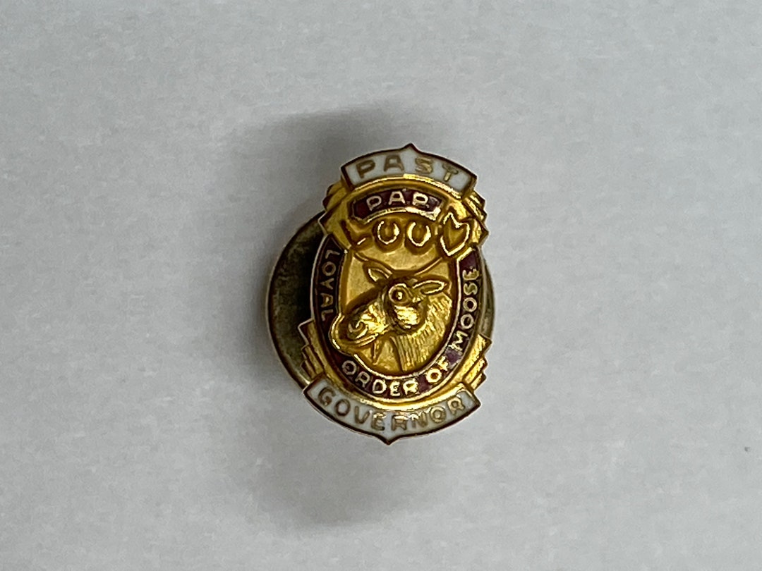 Vintage Moose Governor Pin Collectable Loyal Order of Moose Governor ...