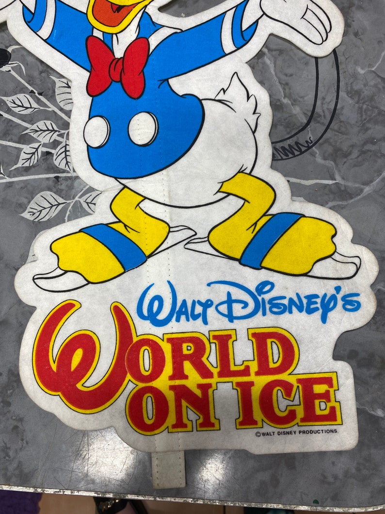 Vintage Walt Disney's World on Ice Donald Duck Felt - Etsy
