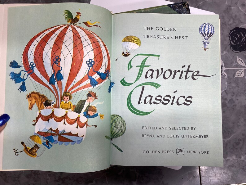 Vintage Hardcover Golden Treasure Chest Adventure Stories - Etsy