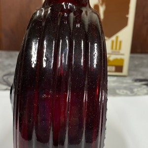 Vintage Truman Red Decanter Glass Bottle Wheaton Glass 1st Edition Ruby ...