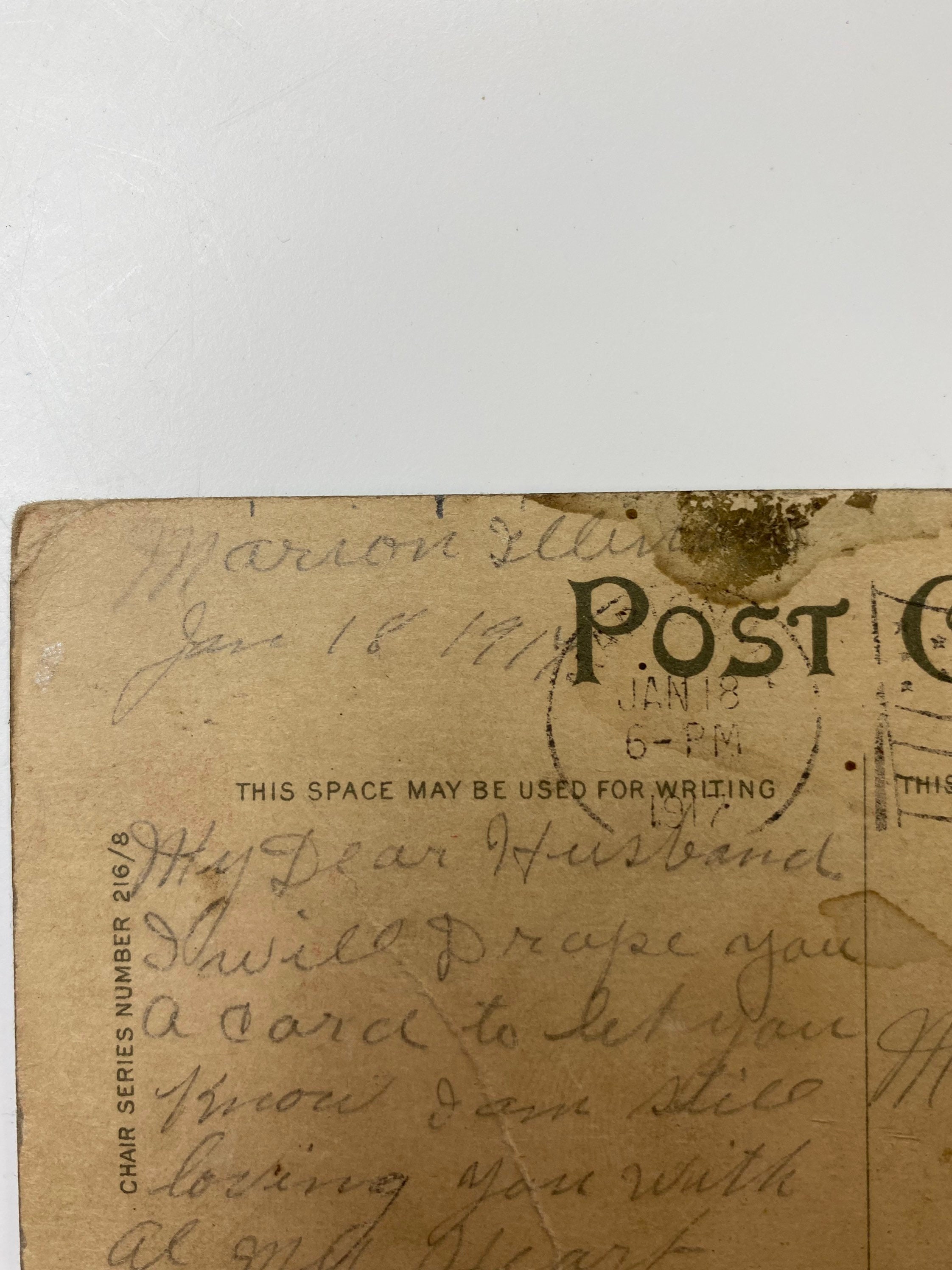 Vintage Postcard With Benjamin Franklin One Cent Stamp Jan - Etsy