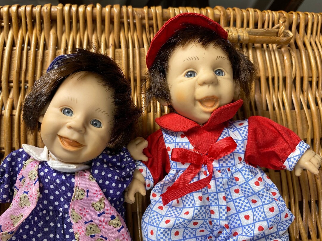 Vintage Happy Kids Bean Bag Doll Collectable Gi-go Dolls About 8 Baby ...