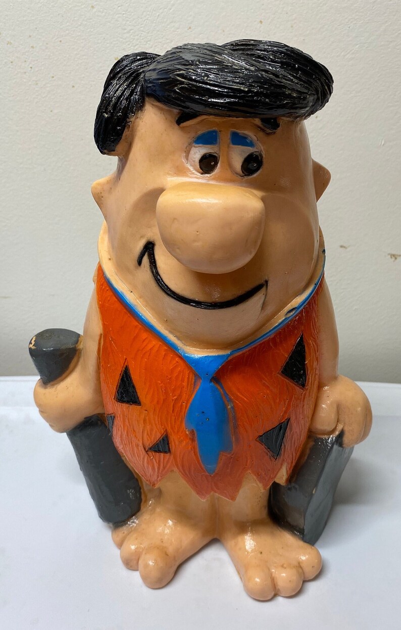 Vintage Fred Flintstone Collectable Flintstones Coin Bank Fred Keepsake ...