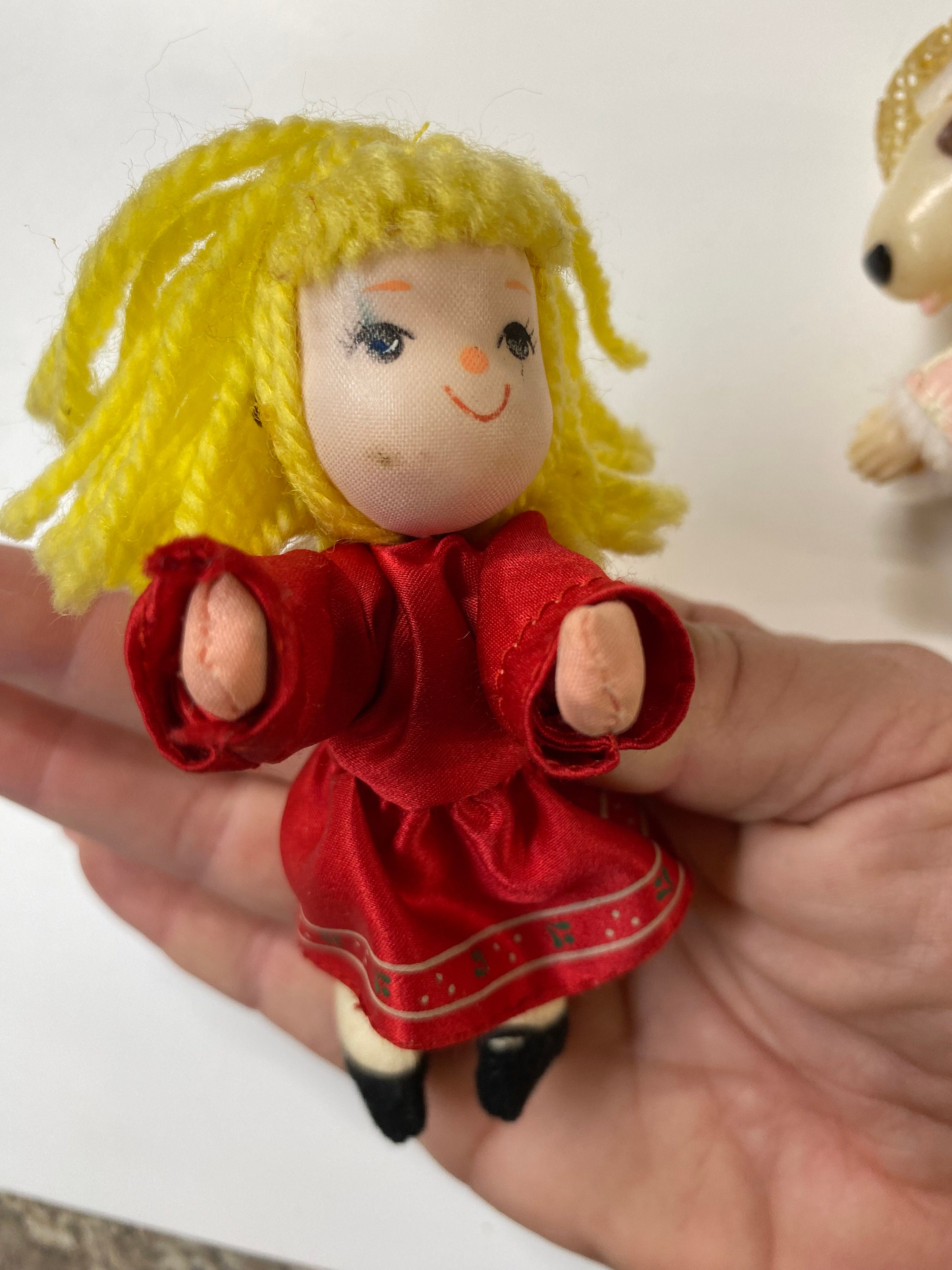 Vintage 2 Squeeze-dolls Clip-on 1980s Squeeze the Arms to Open - Etsy