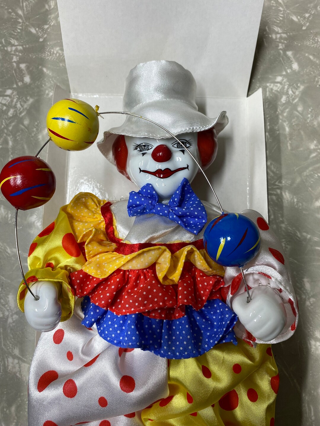 Juggling Porcelain Clown Parade of Dolls - Etsy