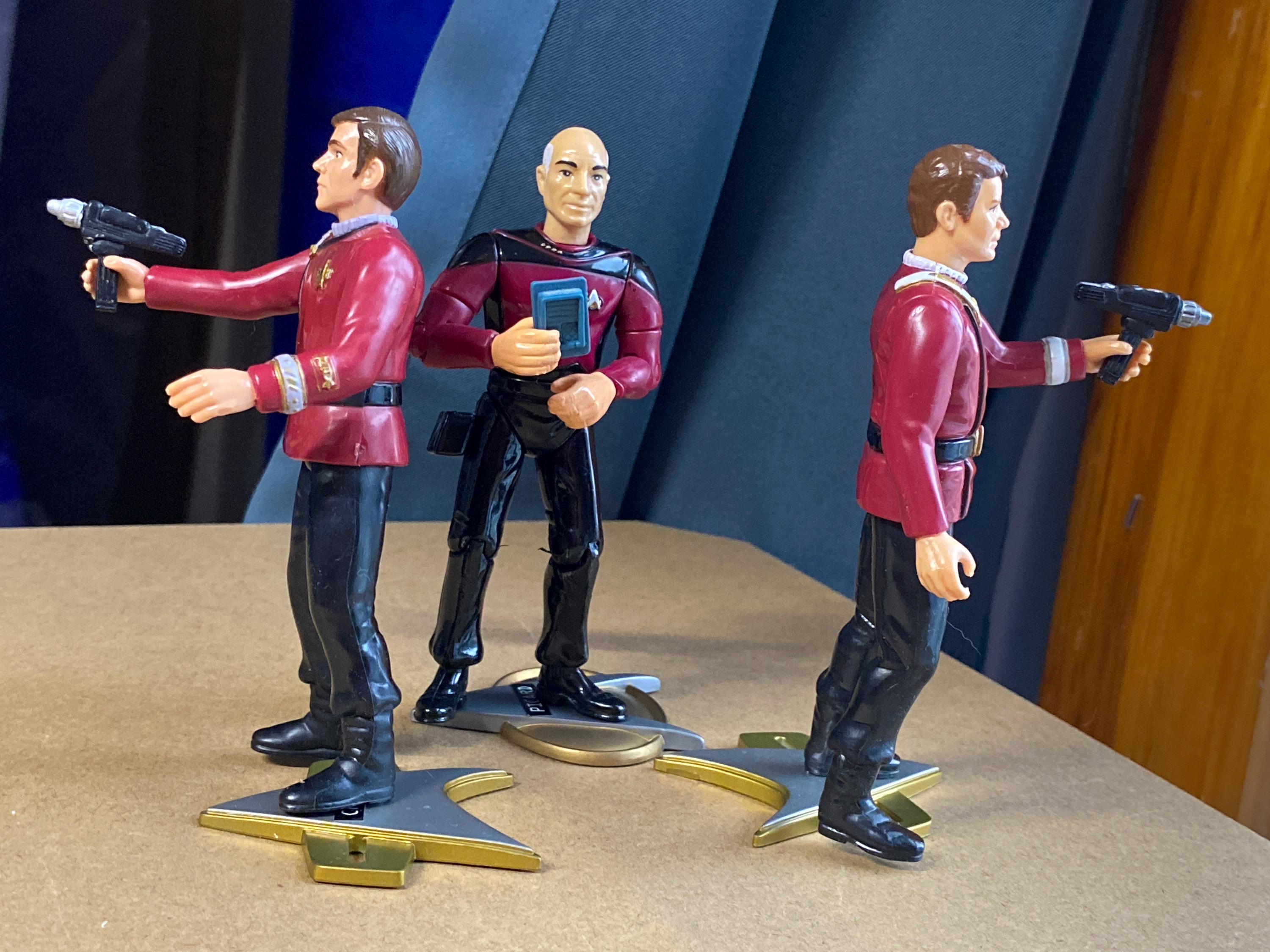 STG Admiral James T Kirk Pavel Chekov & Captain Picard Figure - Etsy