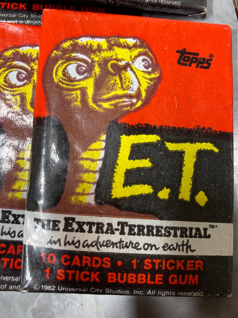 Vintage ET Cards Factory Sealed 1982 Topps Card Collectable - Etsy