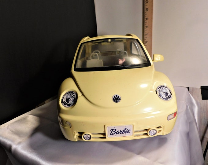 Barbie Volkswagen Beetle, Volkswagen Beetle Vehicle Yellow, Fun Car for ...