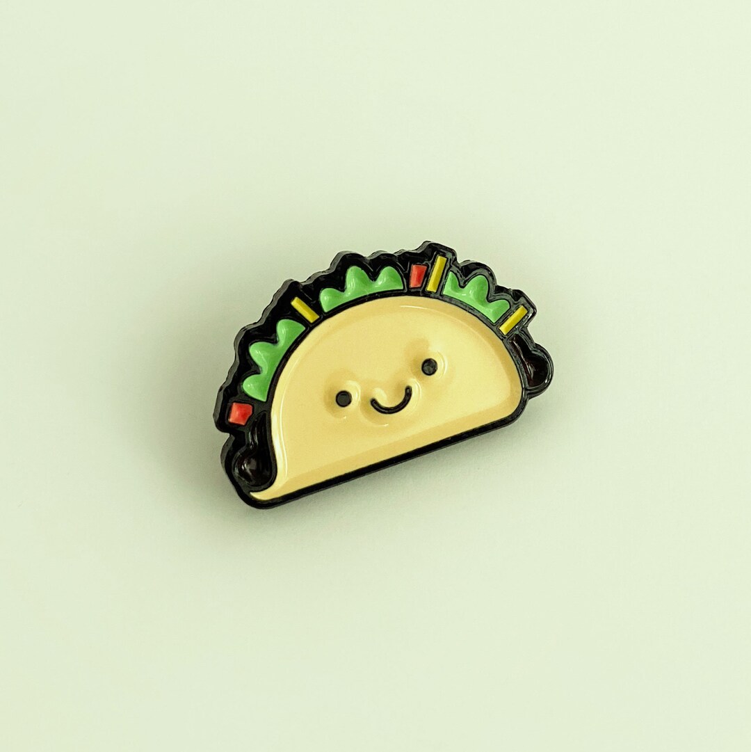 Taco Pin - LIMITED EDITION - Soft Enamel Pin Badge - Etsy