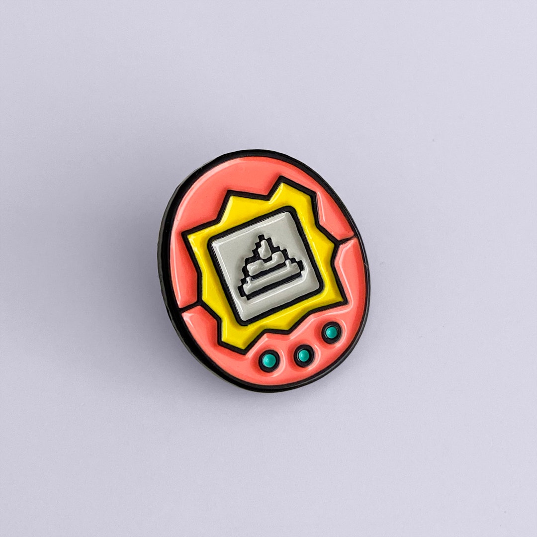 Poo Tamagotchi Pin - LIMITED EDITION - Soft Enamel Pin Badge - Etsy