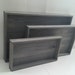 Antique Gray Stained Trays Set of 3 - Etsy