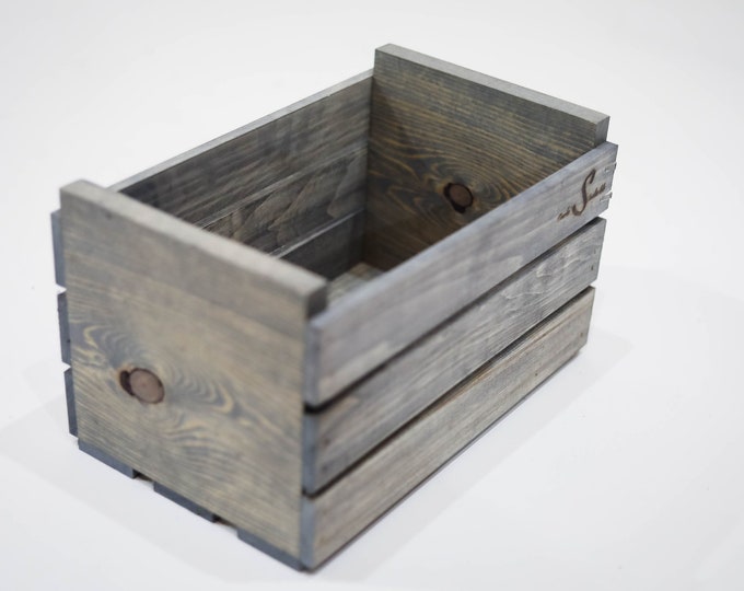 45 RPM 21 1/2 Deep Vinyl Record Storage and Display Crate Natural ...