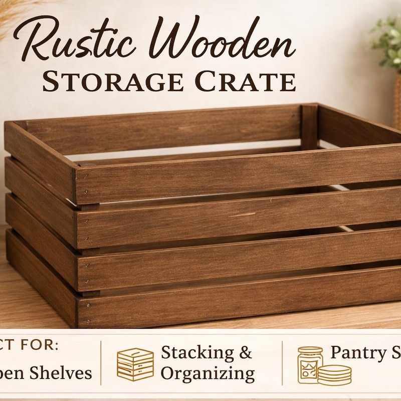 Wooden Crate Box Apples - Etsy